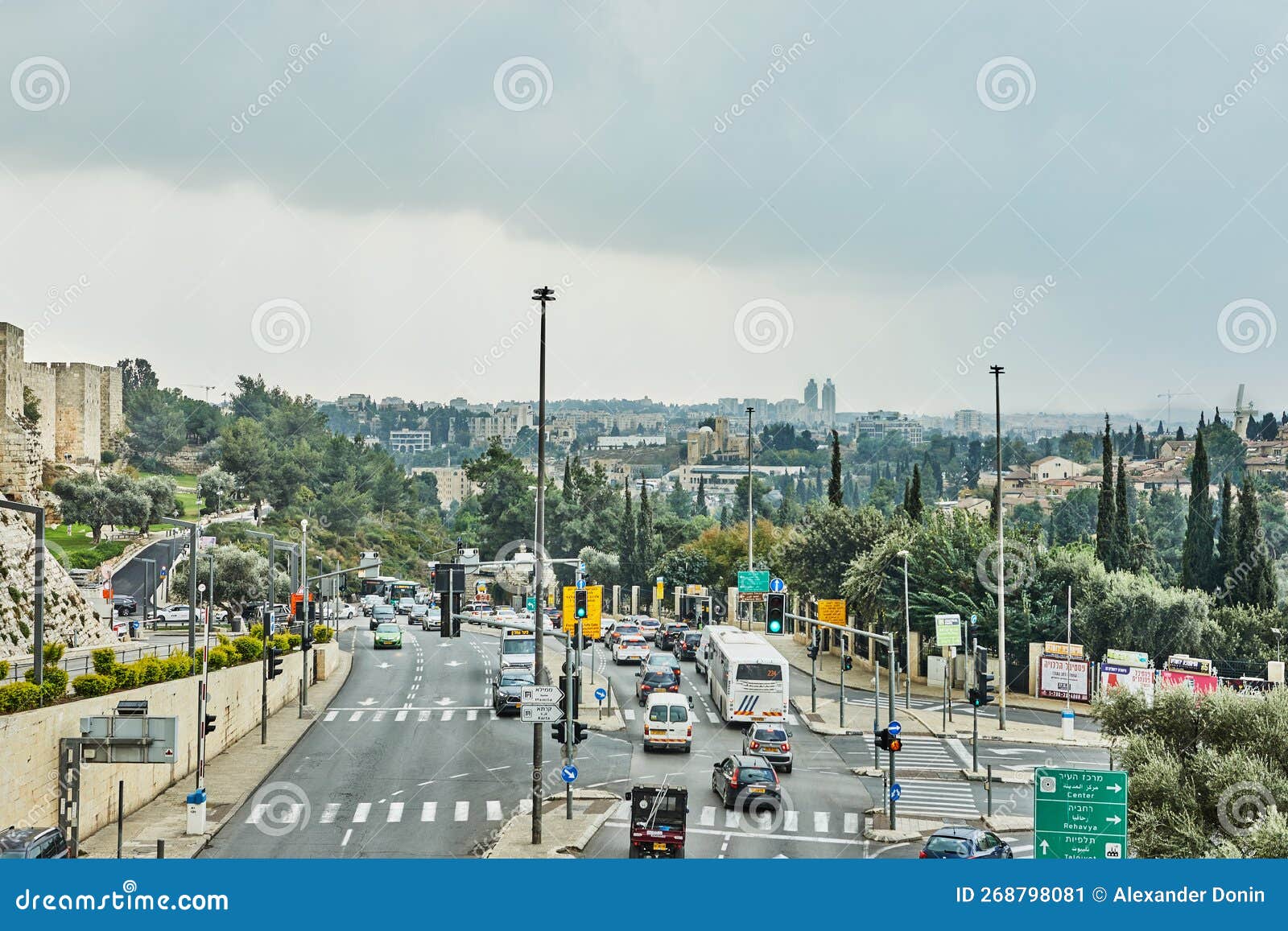 View of the Jerusalem District of Yemin Moshe. Editorial Photo - Image ...
