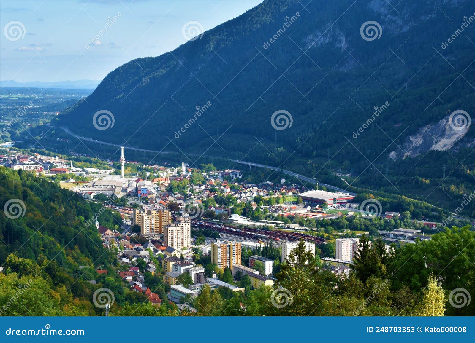 View of Jesenice town stock image. Image of landscape - 248703353