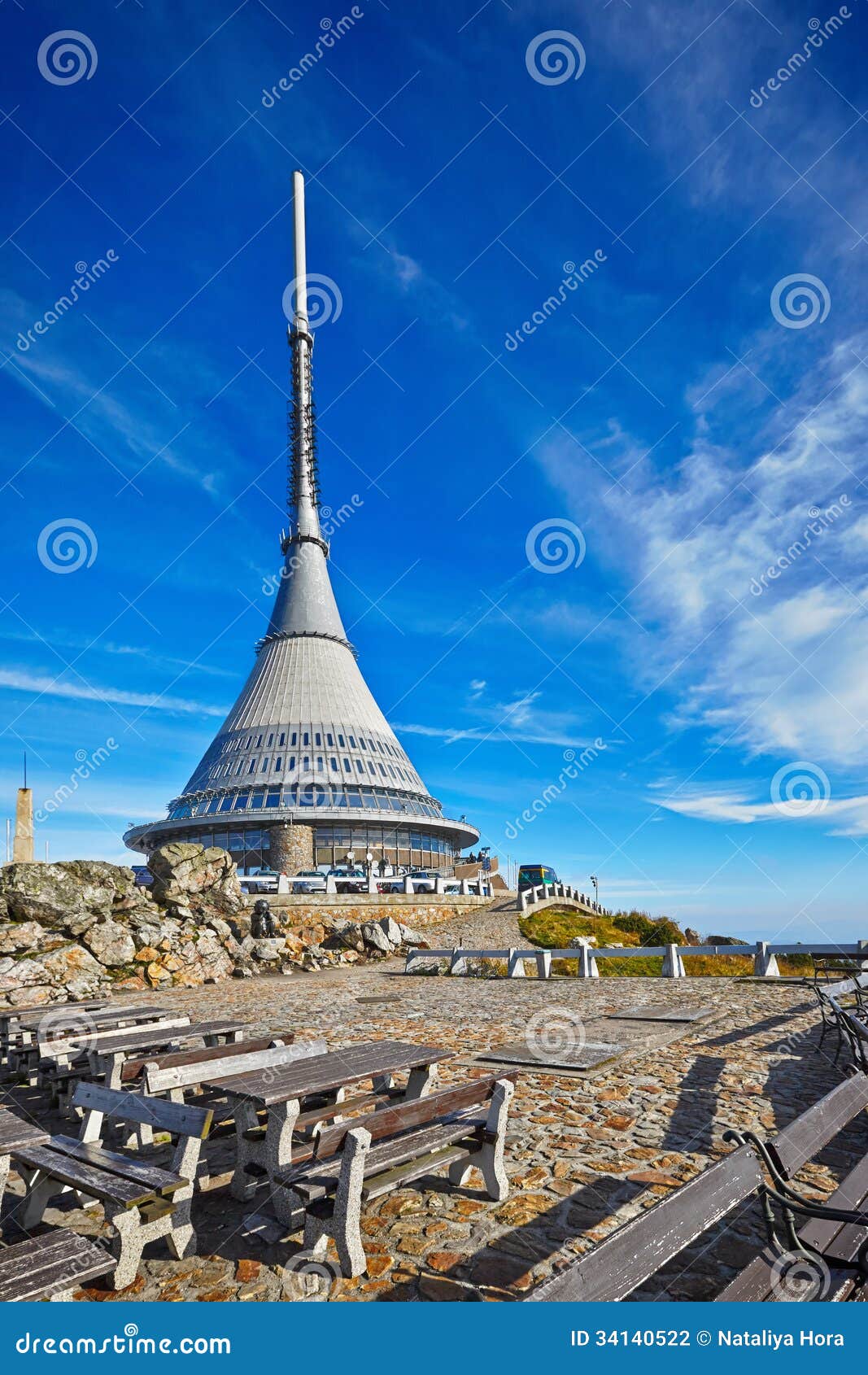 View on Jested Tower, Liberec, Czech Republic Stock Photo - Image of ...