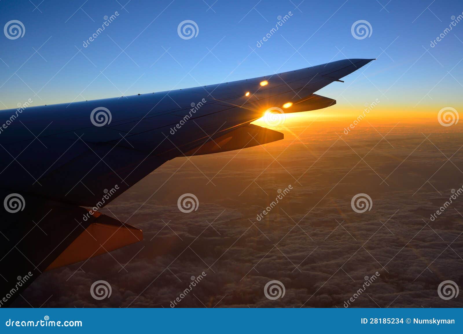 View From The Plane Ocean Atlantic And White Clouds, Window View Flight ...