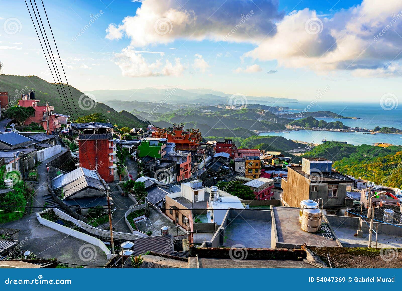 View of Jiufen village stock image. Image of jiufen, historic - 84047369