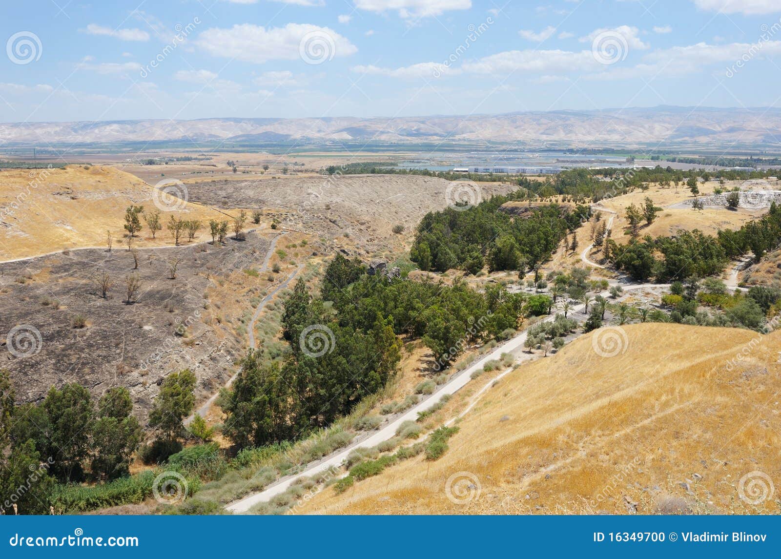 Jordan Valley, Ajloun, Jabal Ajlun, Mount Ajlun, Jordan, Middle East ...