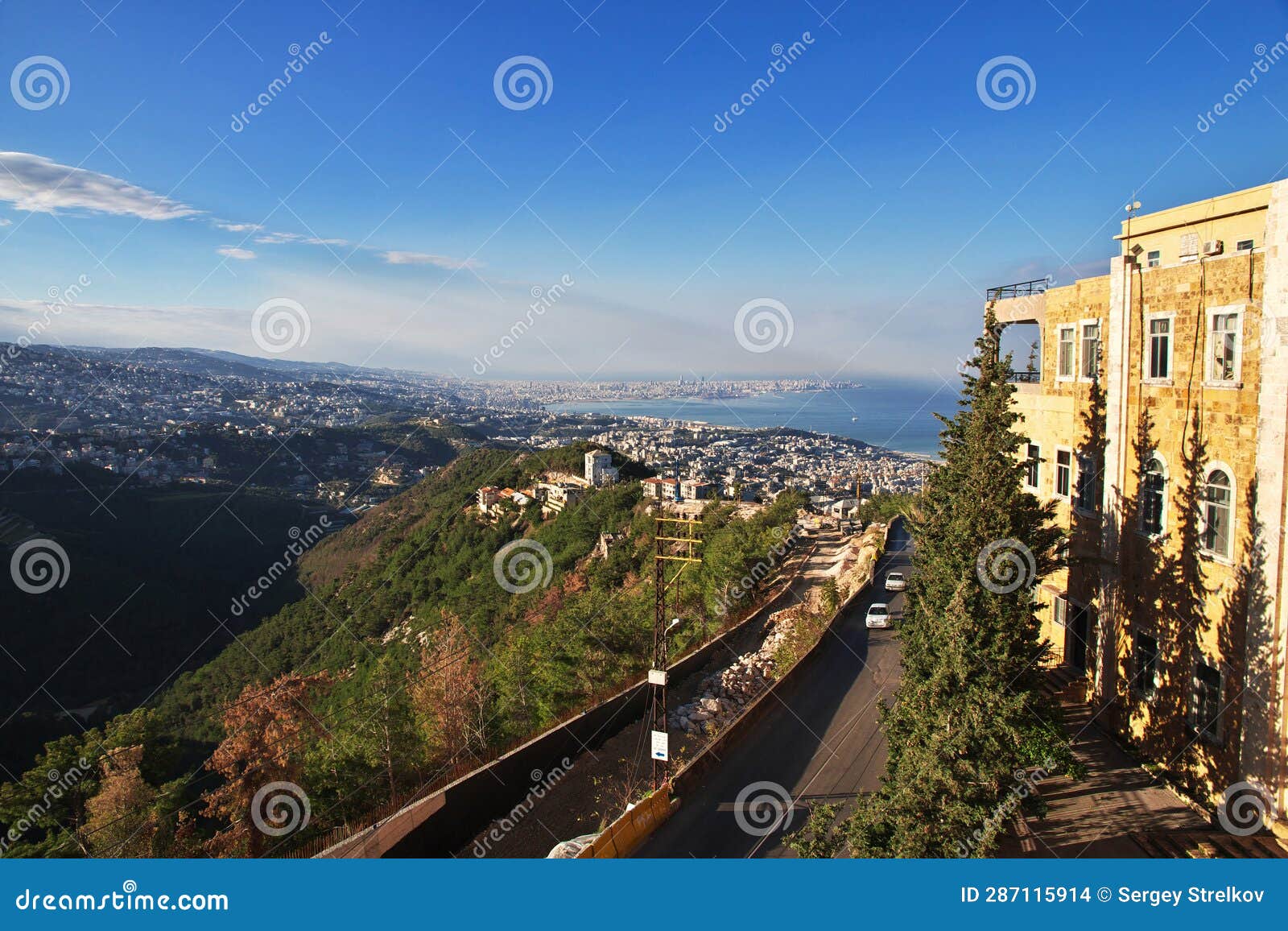 The View of Jounieh, Lebanon Editorial Stock Image - Image of view ...