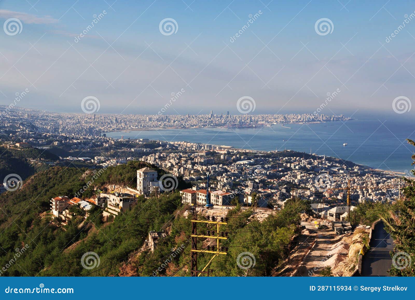 The View of Jounieh, Lebanon Editorial Stock Image - Image of site ...