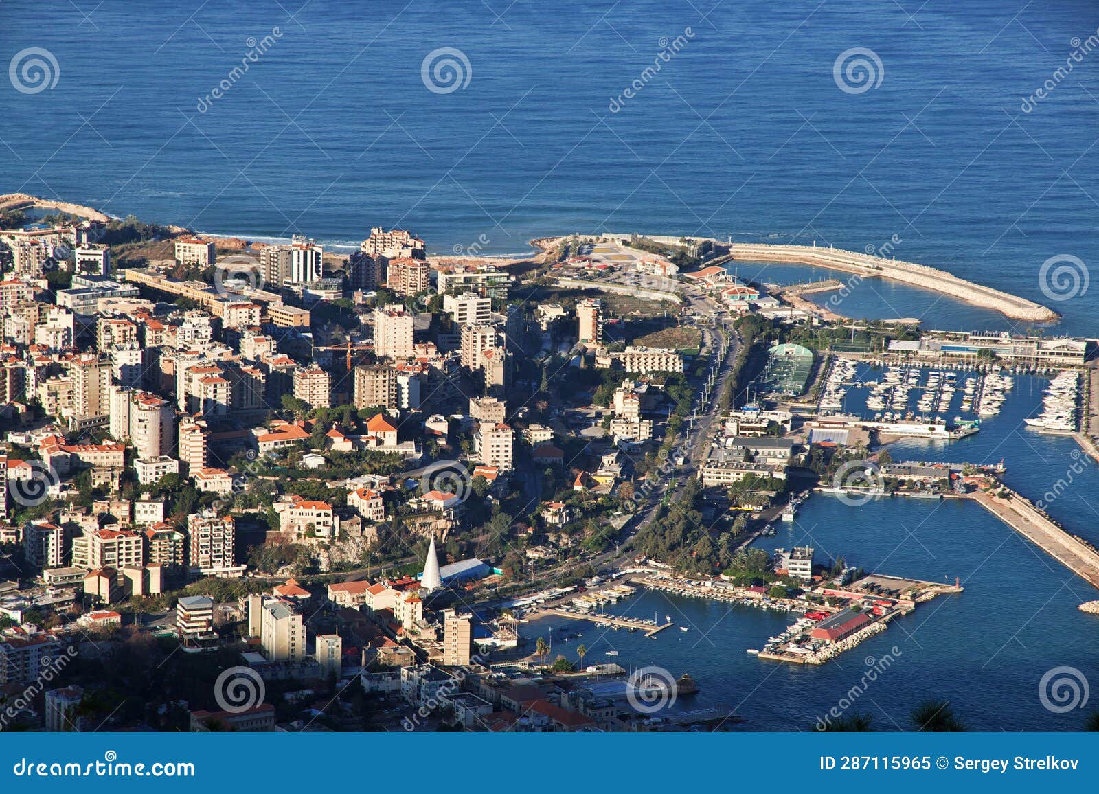 The View of Jounieh, Lebanon Stock Image - Image of tourism, beauty ...