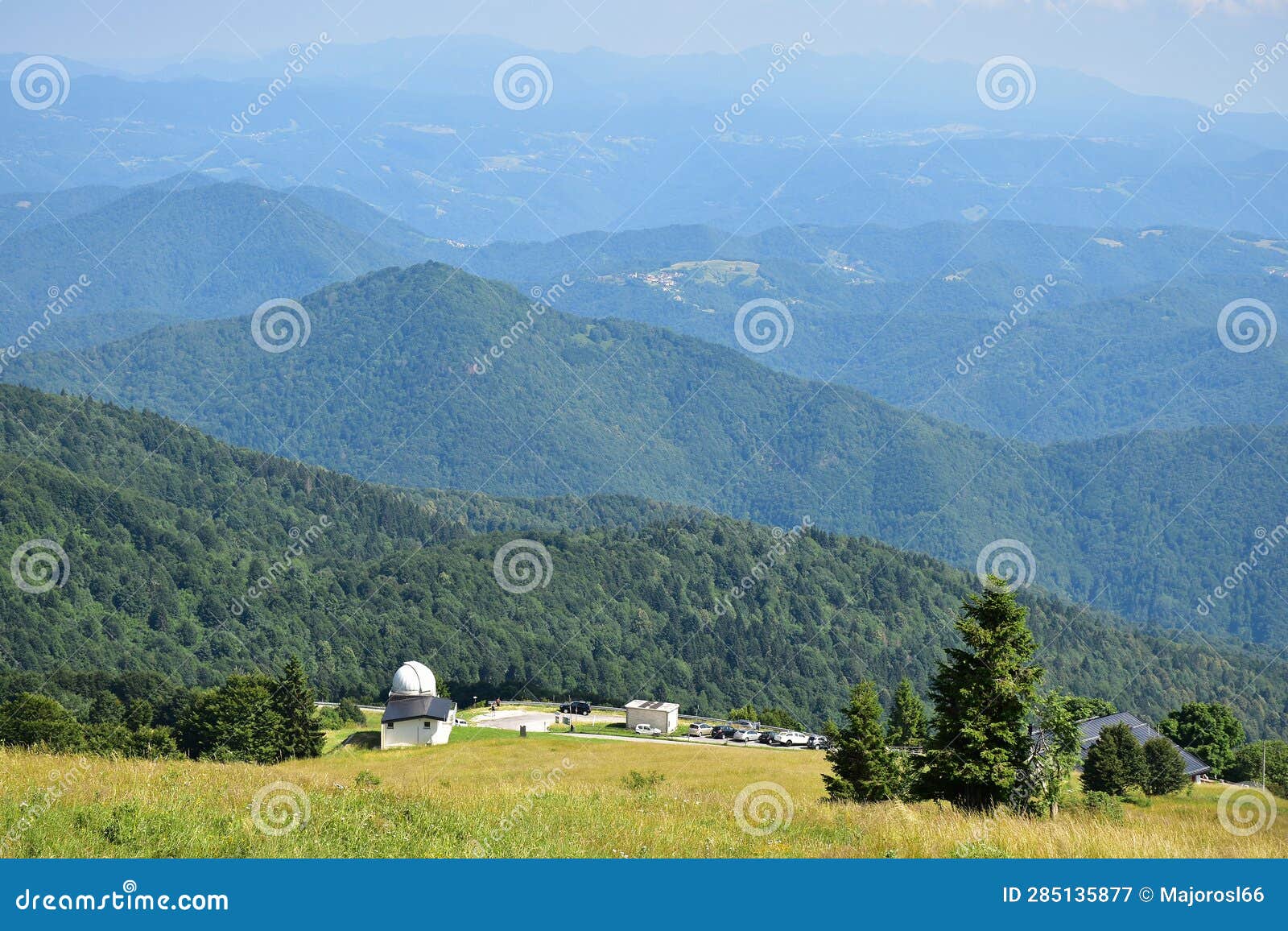 View of the Julian Alps in Austria Stock Image - Image of mountain ...