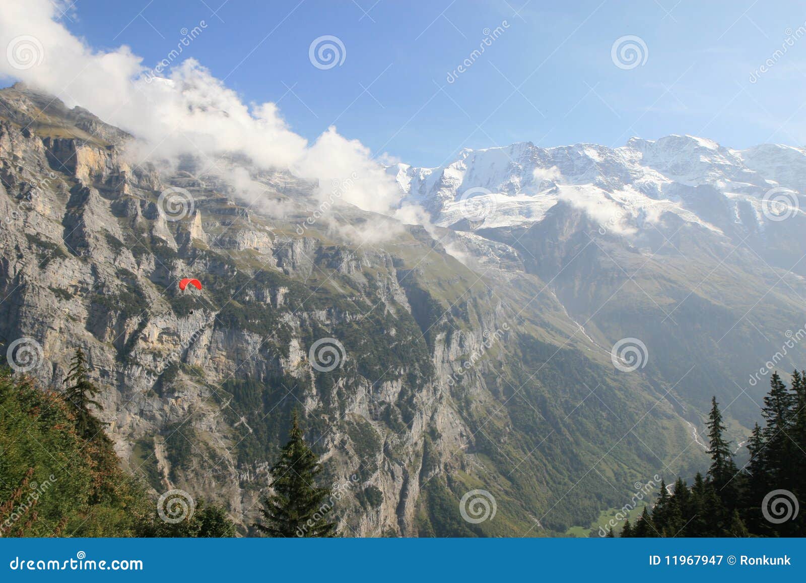 View of Jungfrau from Murren Switzerland Stock Image - Image of ...