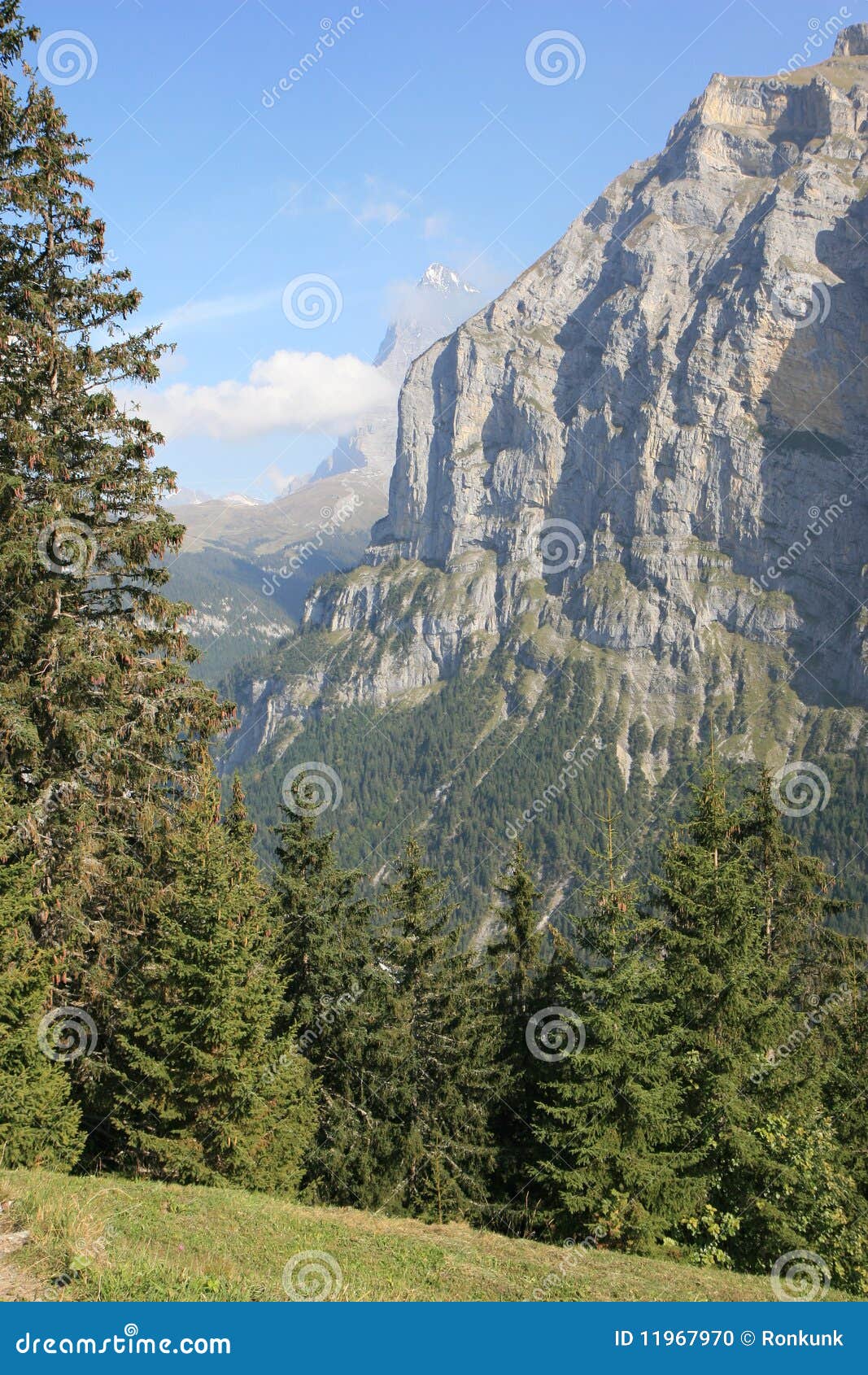 View of Jungfrau from Murren Switzerland Stock Photo - Image of scenic ...