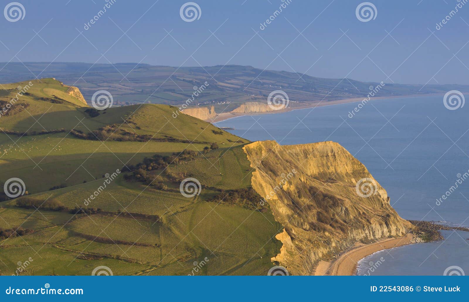 View of Jurassic Coast stock photo. Image of trekking - 22543086