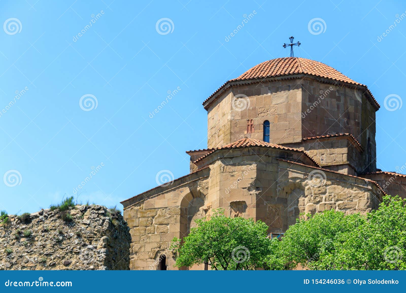 View on the Jvari Monastery, Orthodox Monastery of the 6th Century on ...