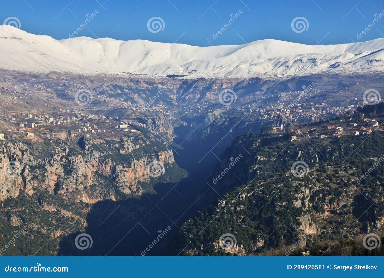 The View on Kadisha Valley, Bsharri, Lebanon Stock Image - Image of ...