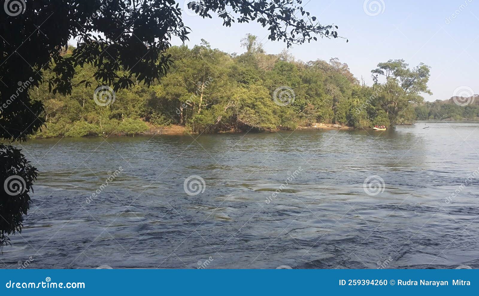 View of Kali River or Kali Nadi River at Dandeli, Karnataka, India ...