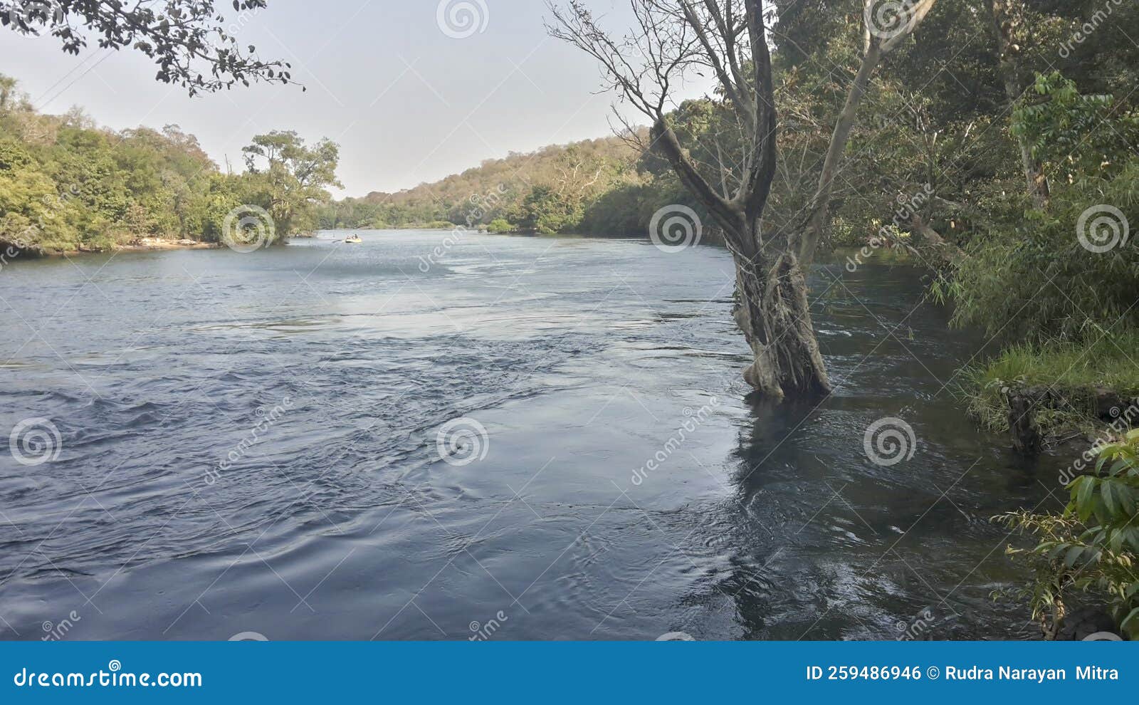 View, Kali River or Kali Nadi River at Dandeli, Karnataka, India Stock ...
