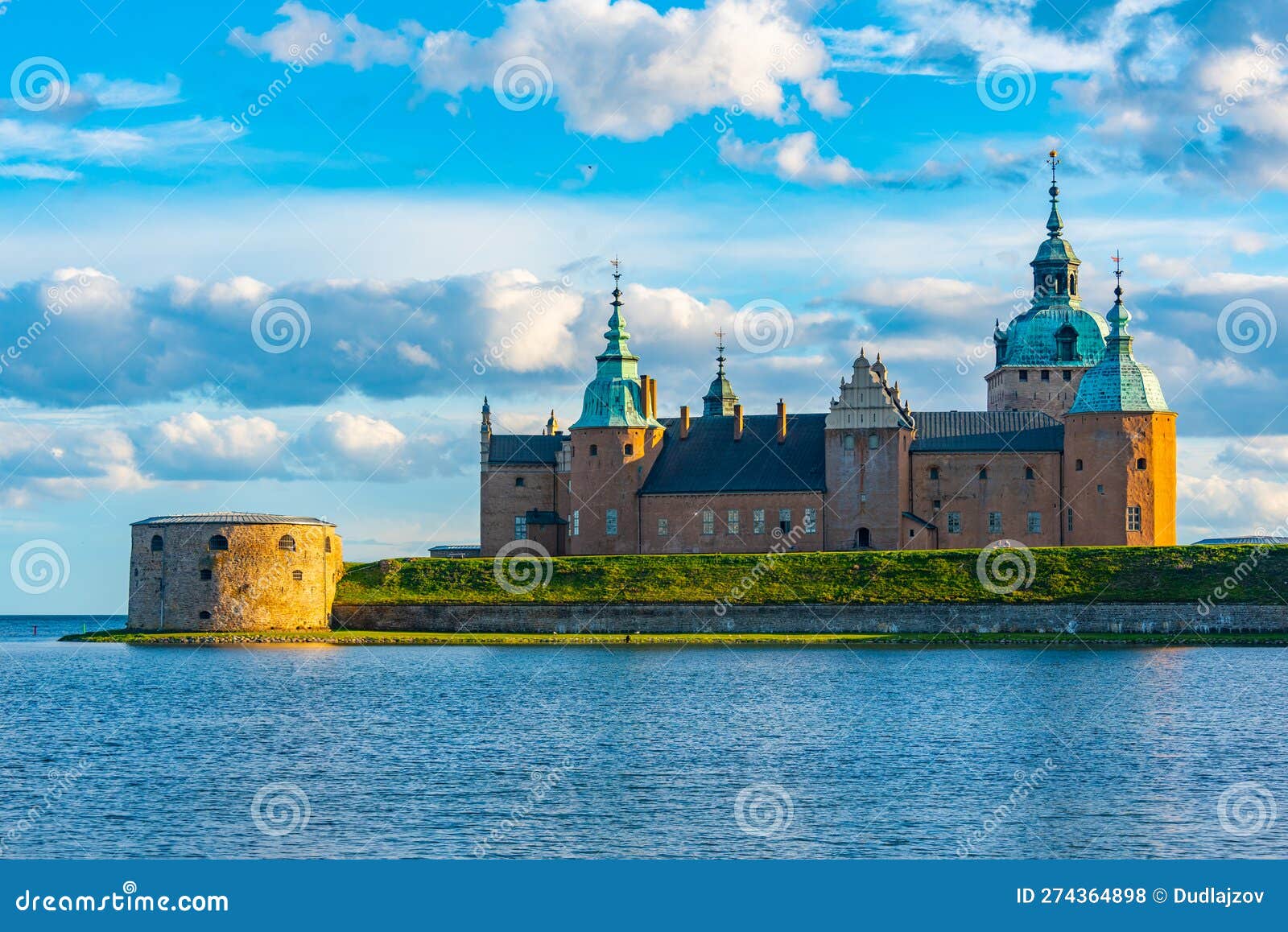 View of Kalmar Castle in Sweden Stock Photo - Image of smland, castle ...