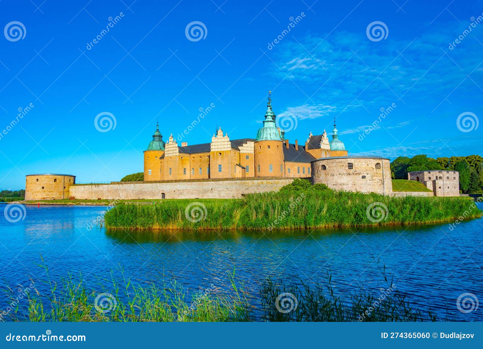 View of Kalmar Castle in Sweden Stock Photo - Image of landscape ...