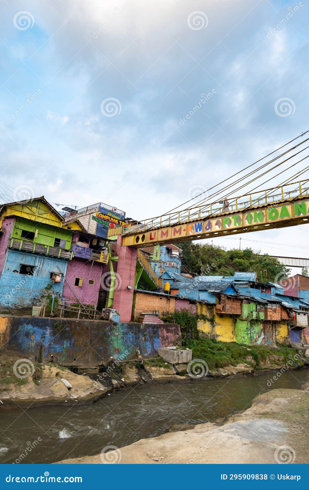 View of Kampung Warna-Warni Jodipan, the Village of Color in Malang ... View of Kampung Warna-Warni Jodipan, the Village of Color in Malang ...