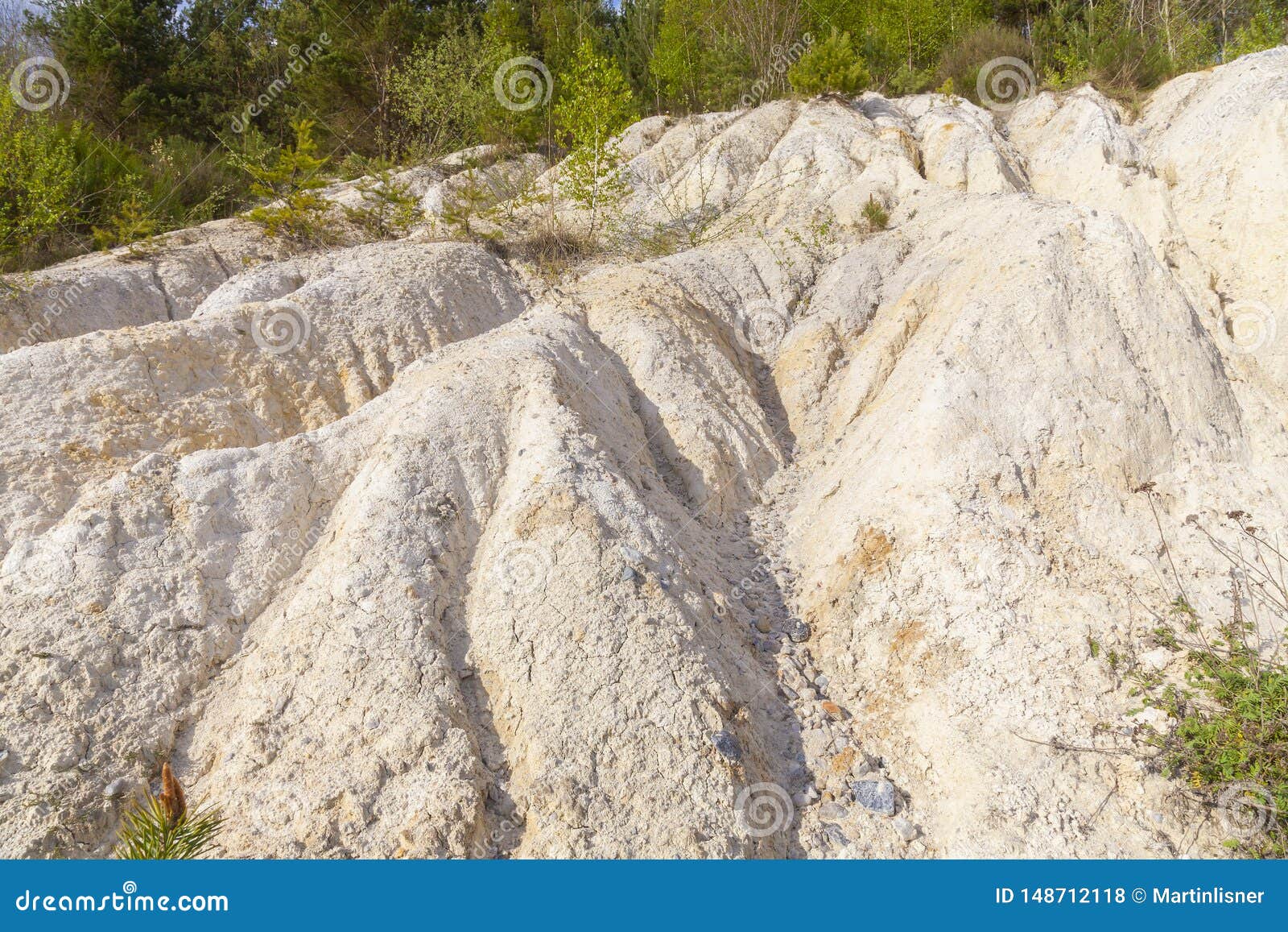 View of the kaolin mine stock photo. Image of colored - 148712118