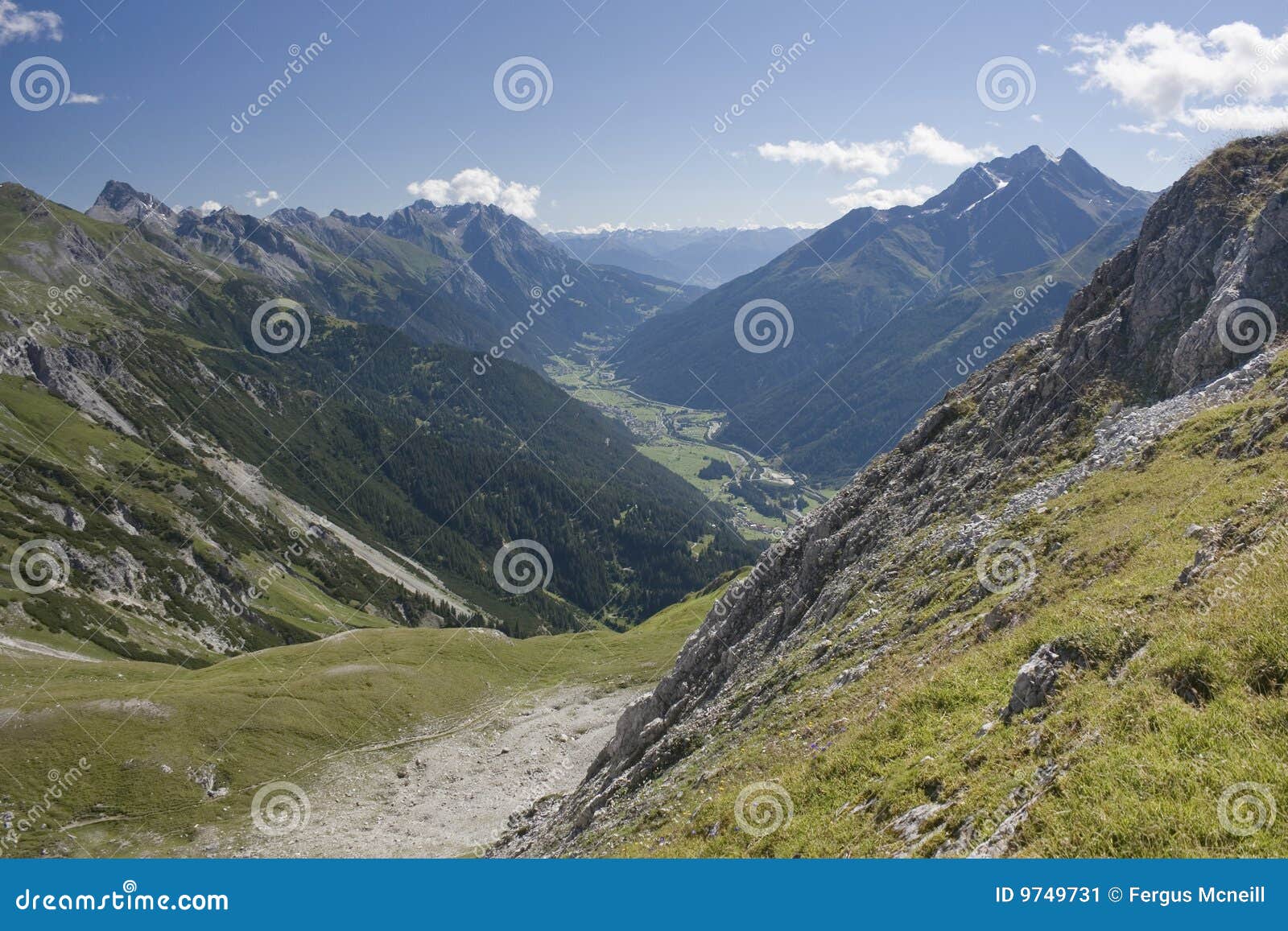 The view from Kapall stock image. Image of austria, resort - 9749731