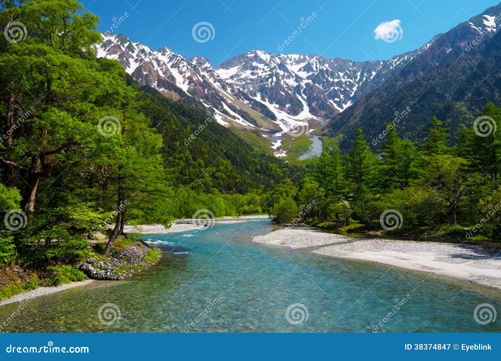 The View from Kappabashi Bridge Stock Image - Image of reflected, river ...