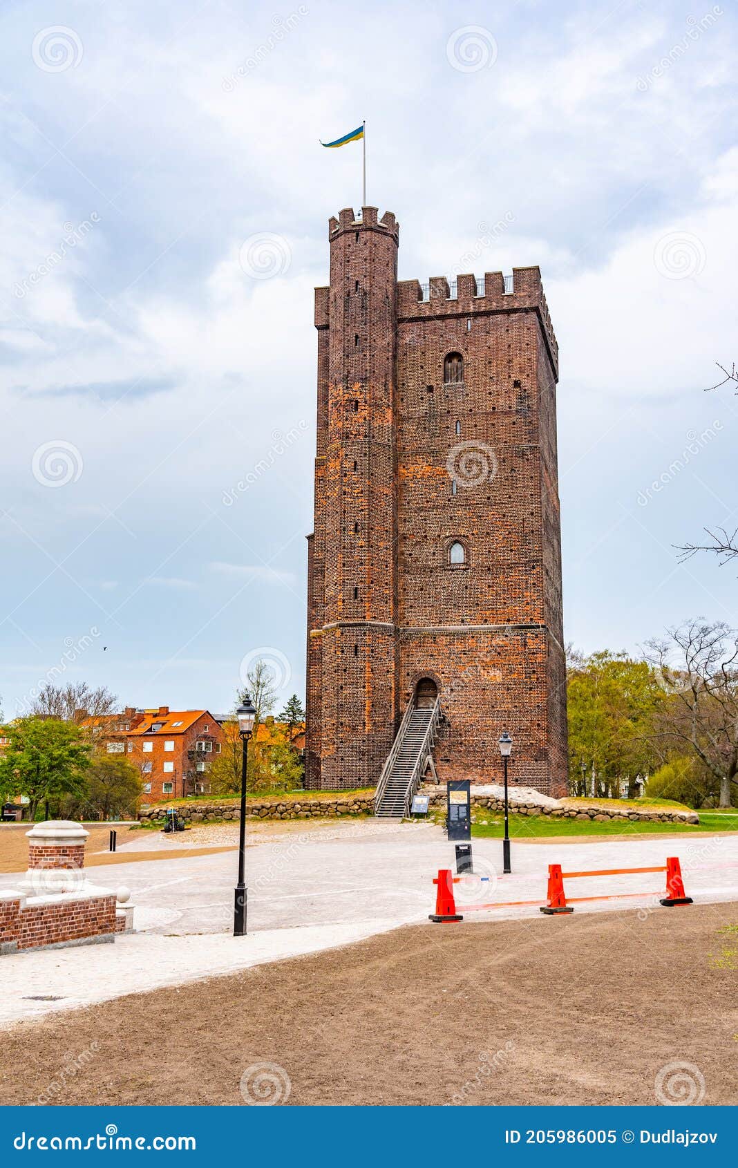 View of Karnan Tower in Helsingborg, Sweden Stock Image - Image of ...