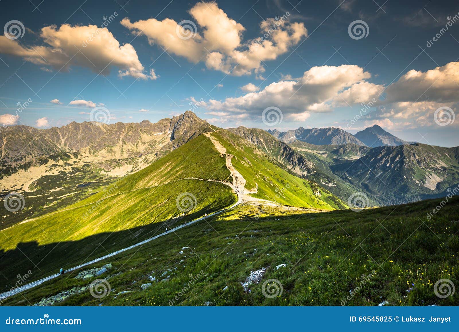 View from Kasprowy Wierch Summit in the Polish Tatra Mountains Stock ...