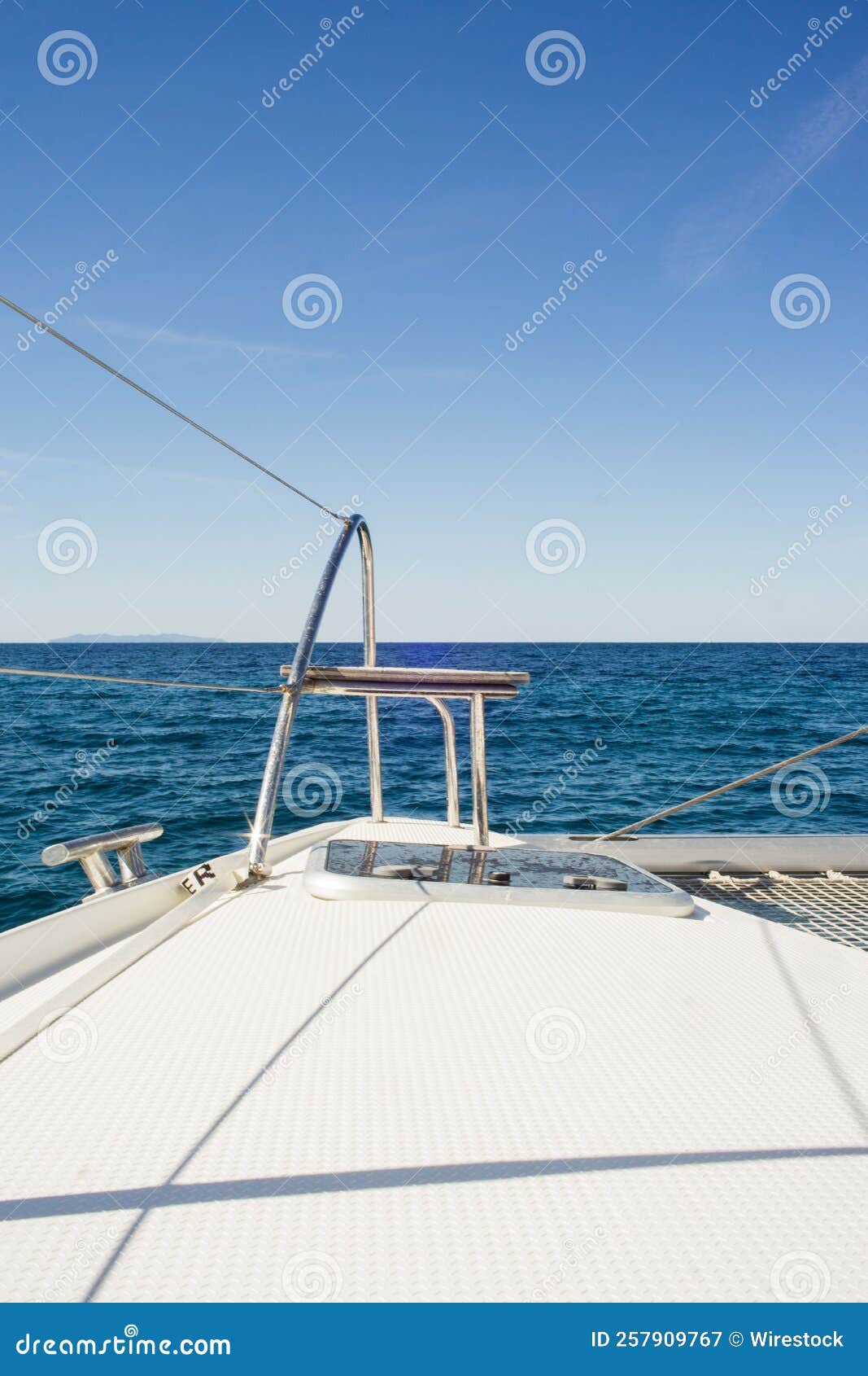 View from Boat on a Sunny Day Stock Image - Image of blue, travel ...