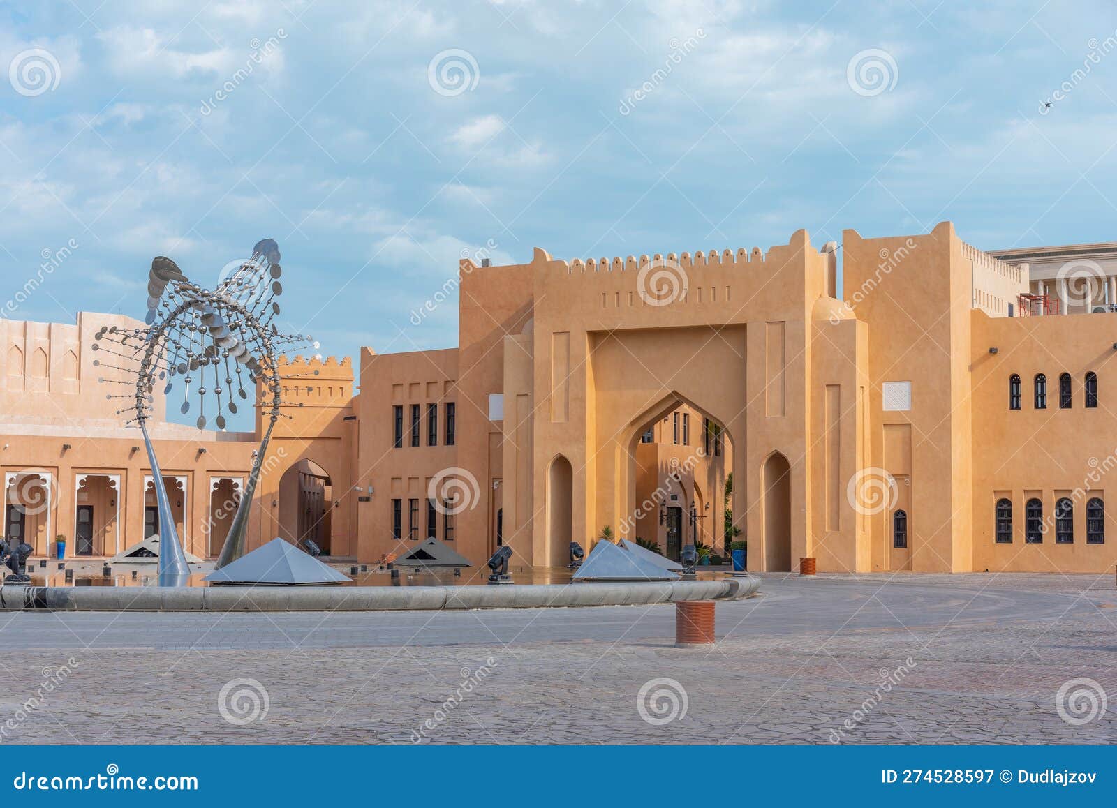 View of the Katara Cultural Village in Doha, Qatar Editorial ...