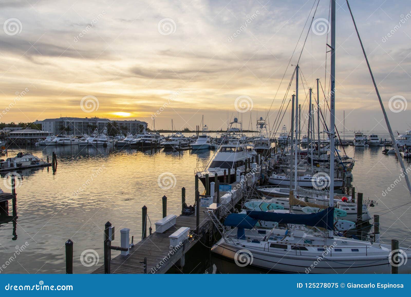 Key west Harbor view editorial image. Image of sunset - 125278075