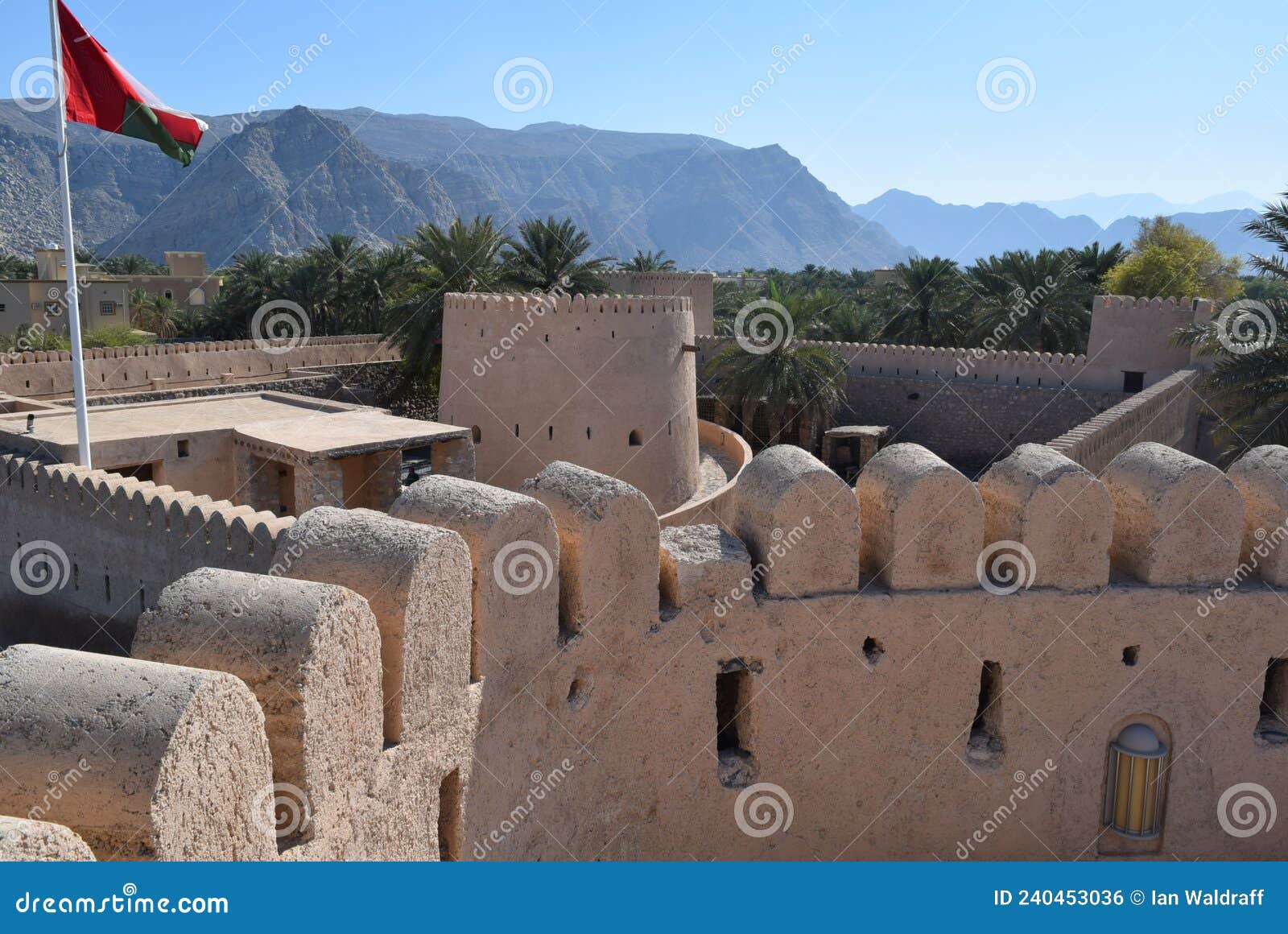 Khasab Castle High Angle Tower View Stock Photo - Image of tower, angle ...