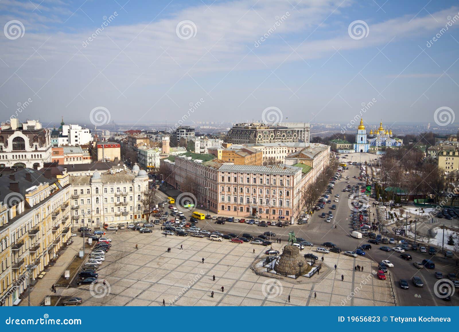 View of Kiev center editorial stock photo. Image of architecture - 19656823