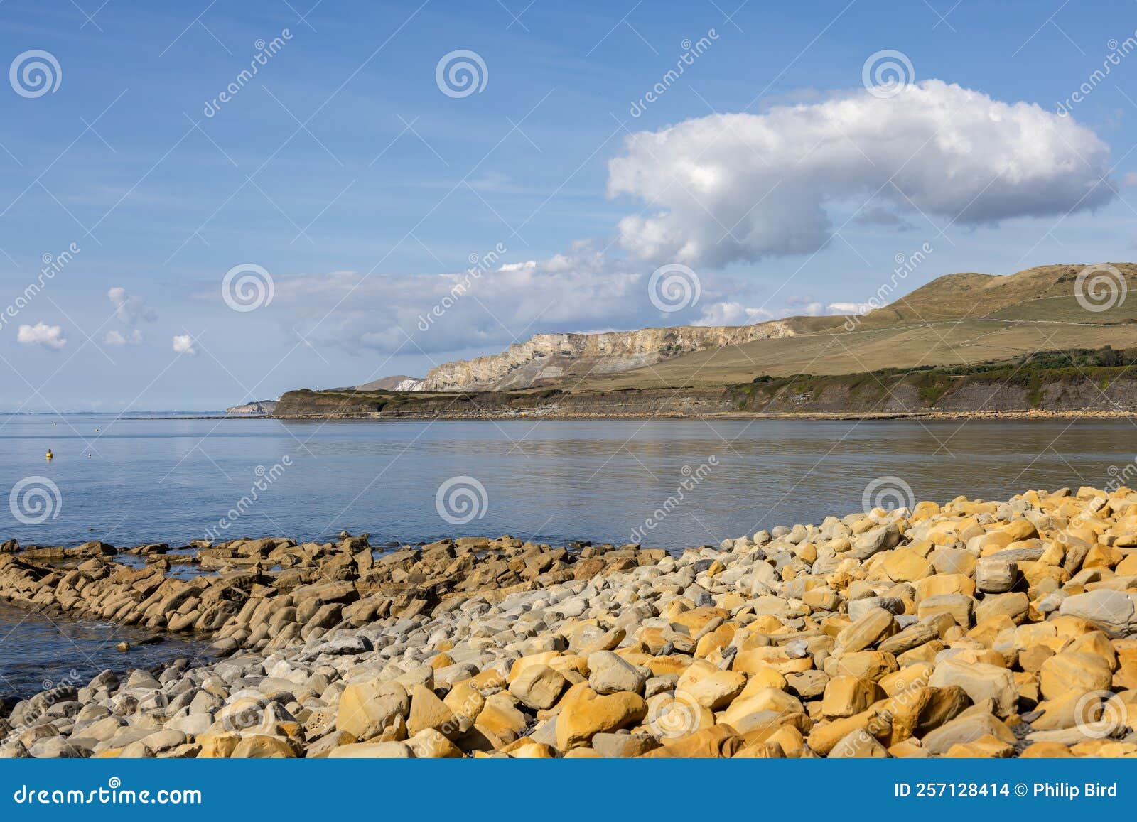 View of Kimmeridge Bay on the Isle of Purbeck in Dorset Stock Photo ...