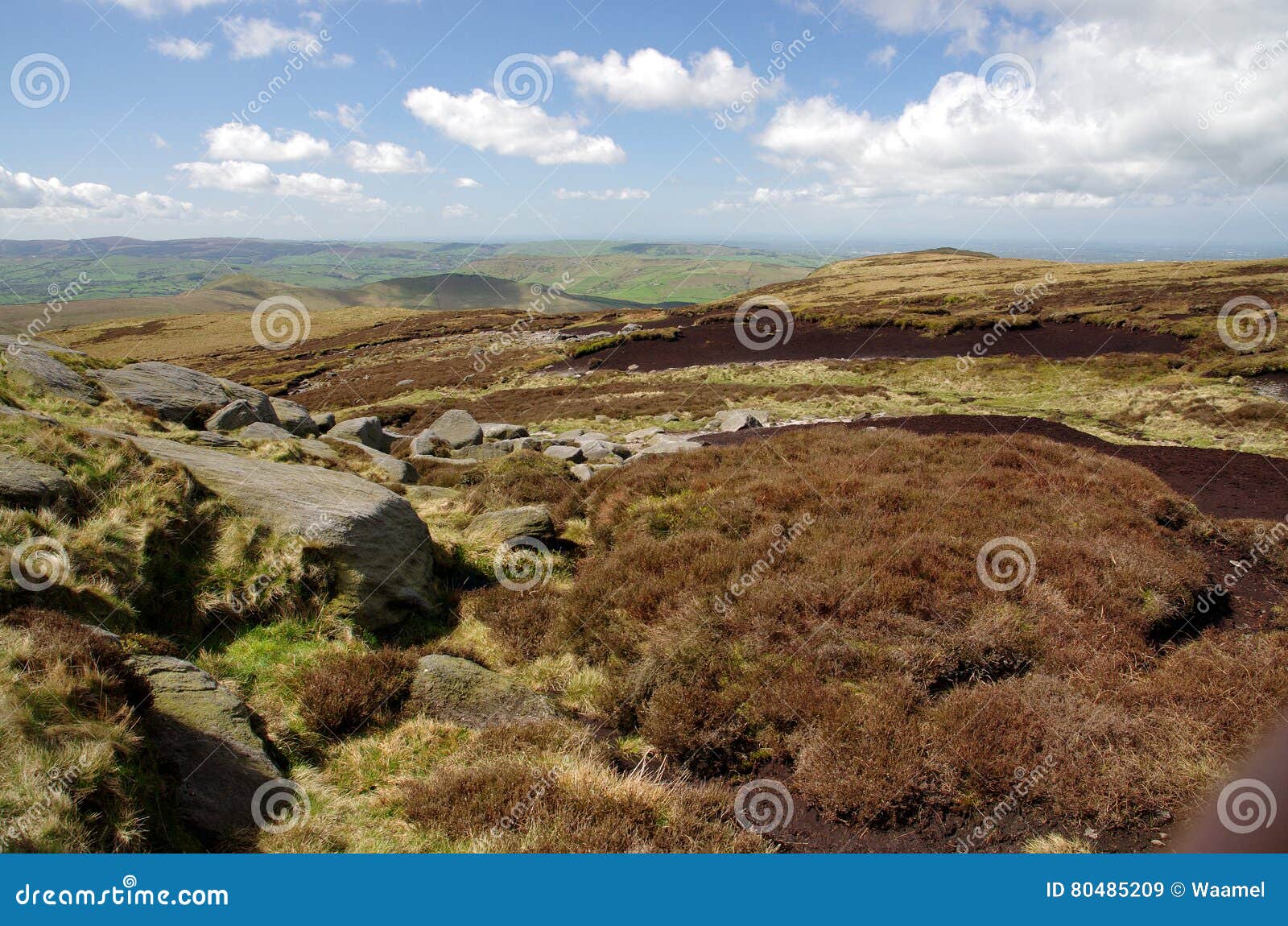 View from Kinder Scout England Stock Image - Image of scout, park: 80485209
