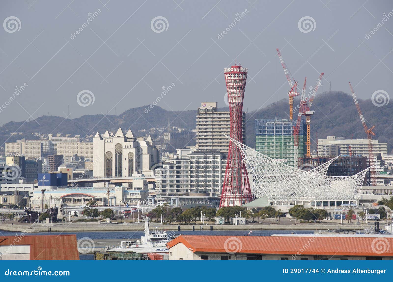 View on Kobe City editorial stock image. Image of coast - 29017744
