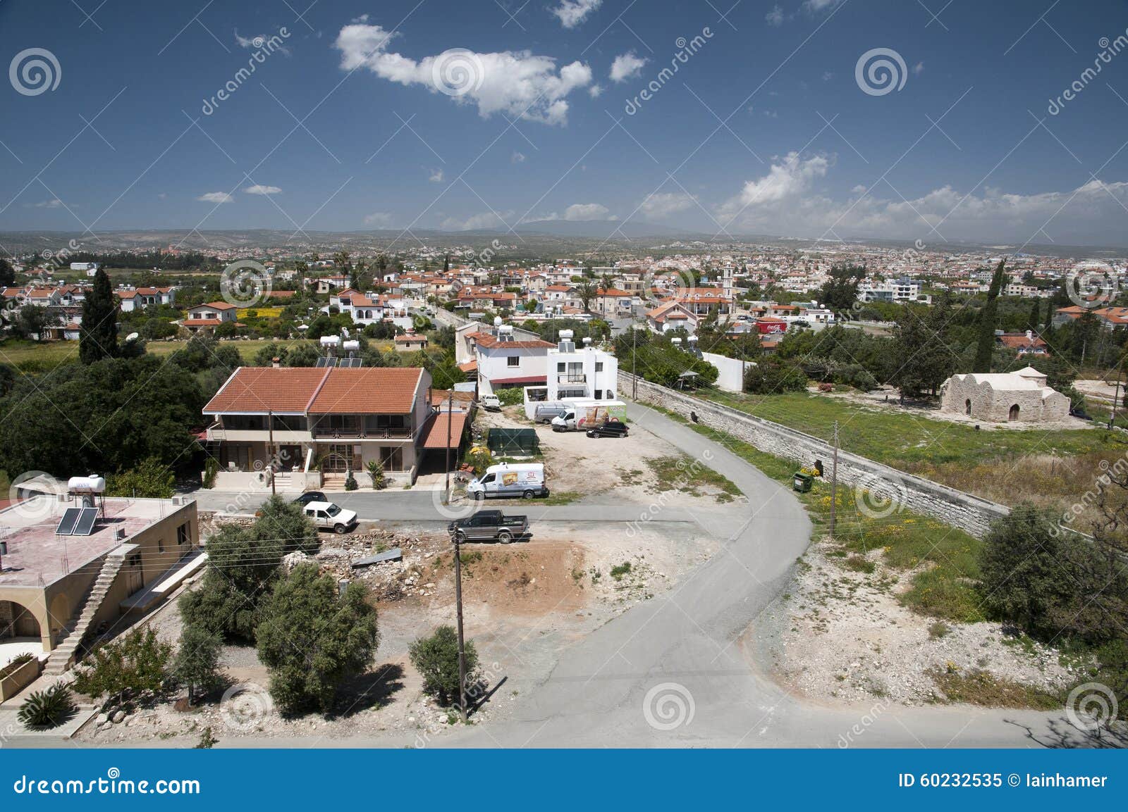 View from Kolossi Castle editorial image. Image of castle - 60232535