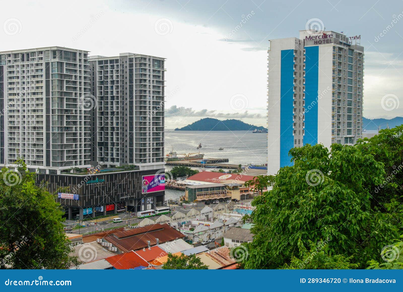 A View of Kota Kinabalu City Stock Photo - Image of borneo ...