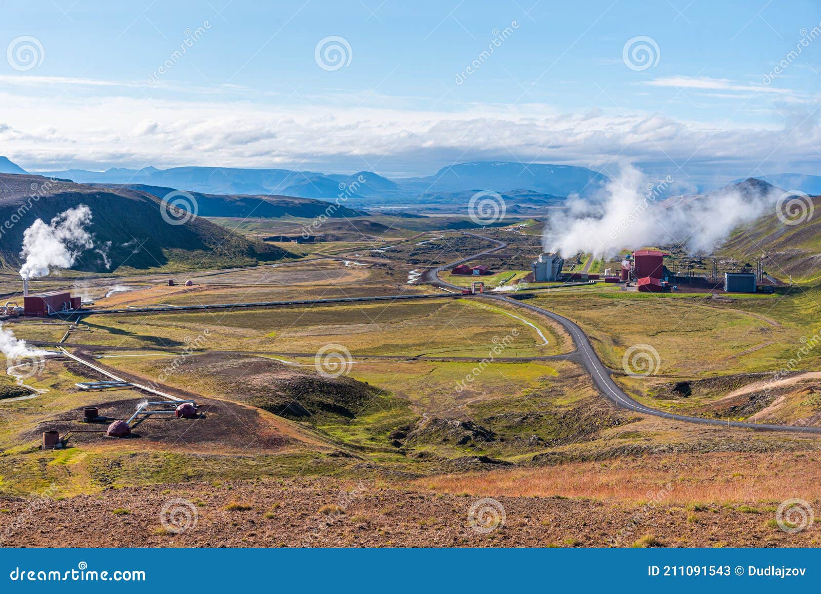 View of Krafla Geothermal Power Plant on Iceland Stock Image - Image of ...