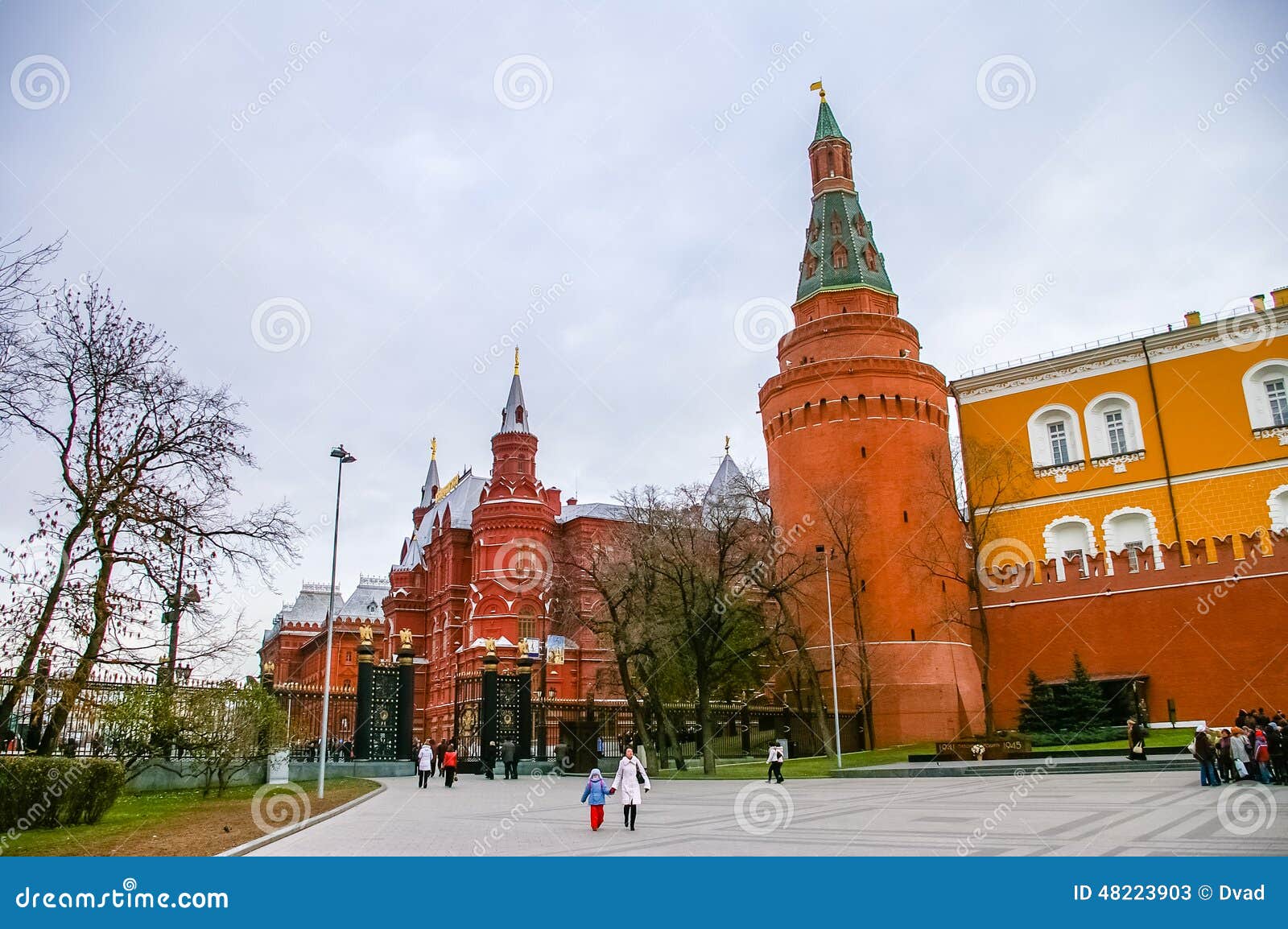 View in Kremlin Castle in Moscow Editorial Stock Photo - Image of fence ...