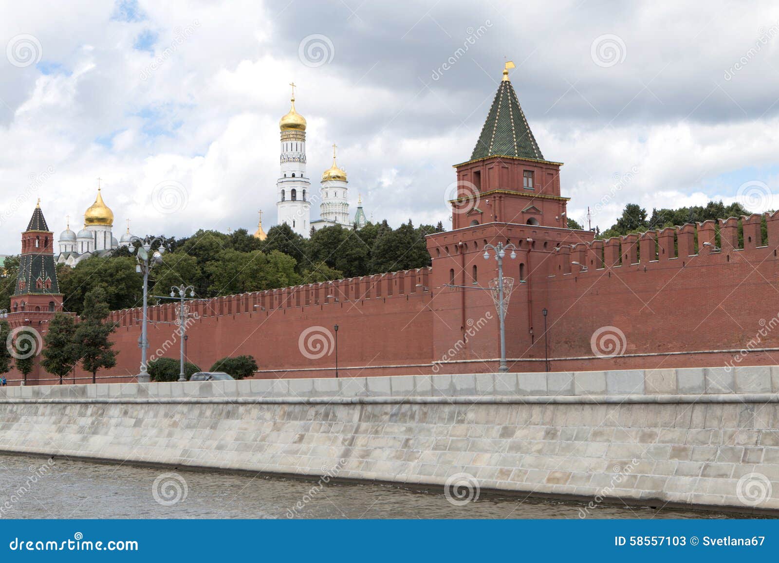 View on Kremlin Castle in Moscow, Russia Editorial Stock Photo - Image ...