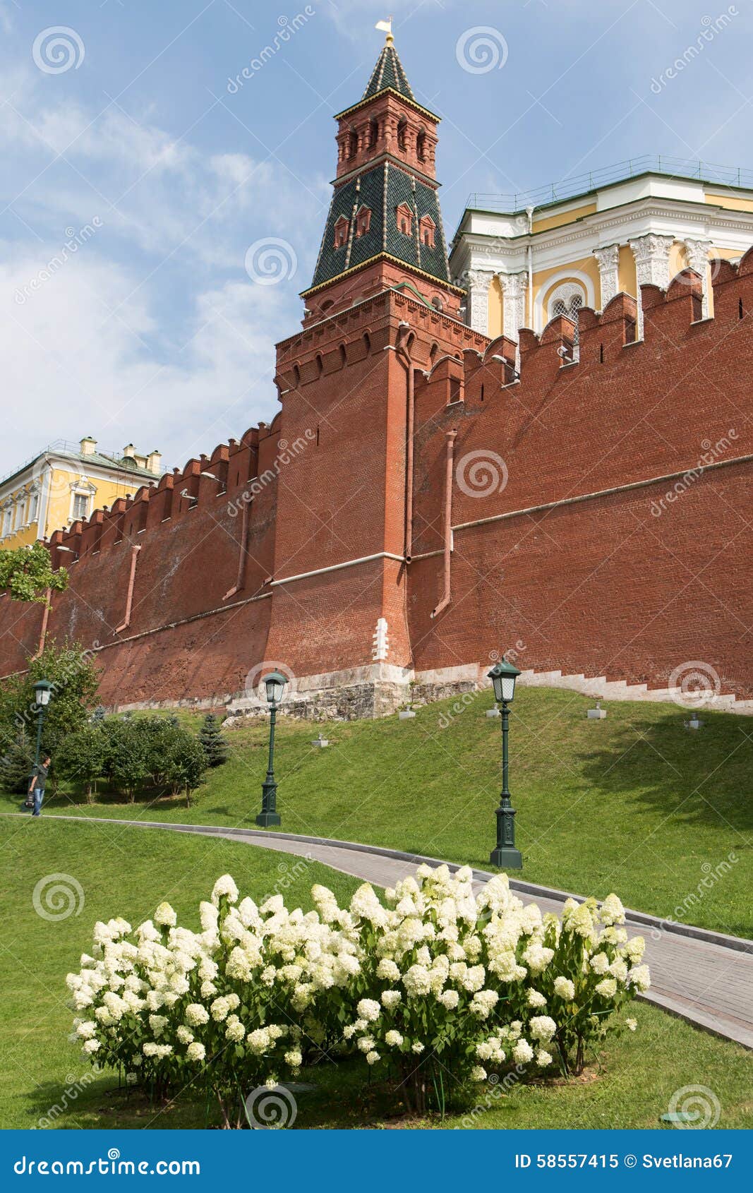 View on Kremlin Castle in Moscow, Russia Editorial Image - Image of ...
