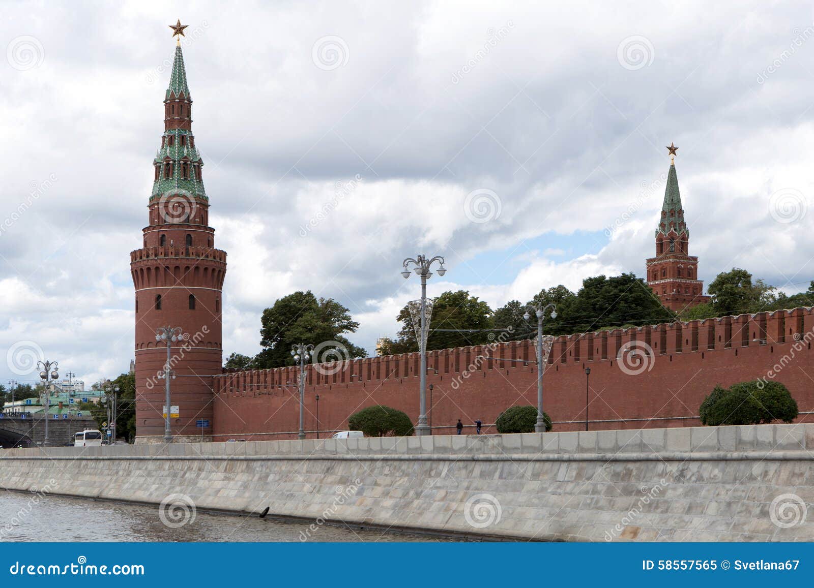 View on Kremlin Castle in Moscow, Russia Editorial Image - Image of ...