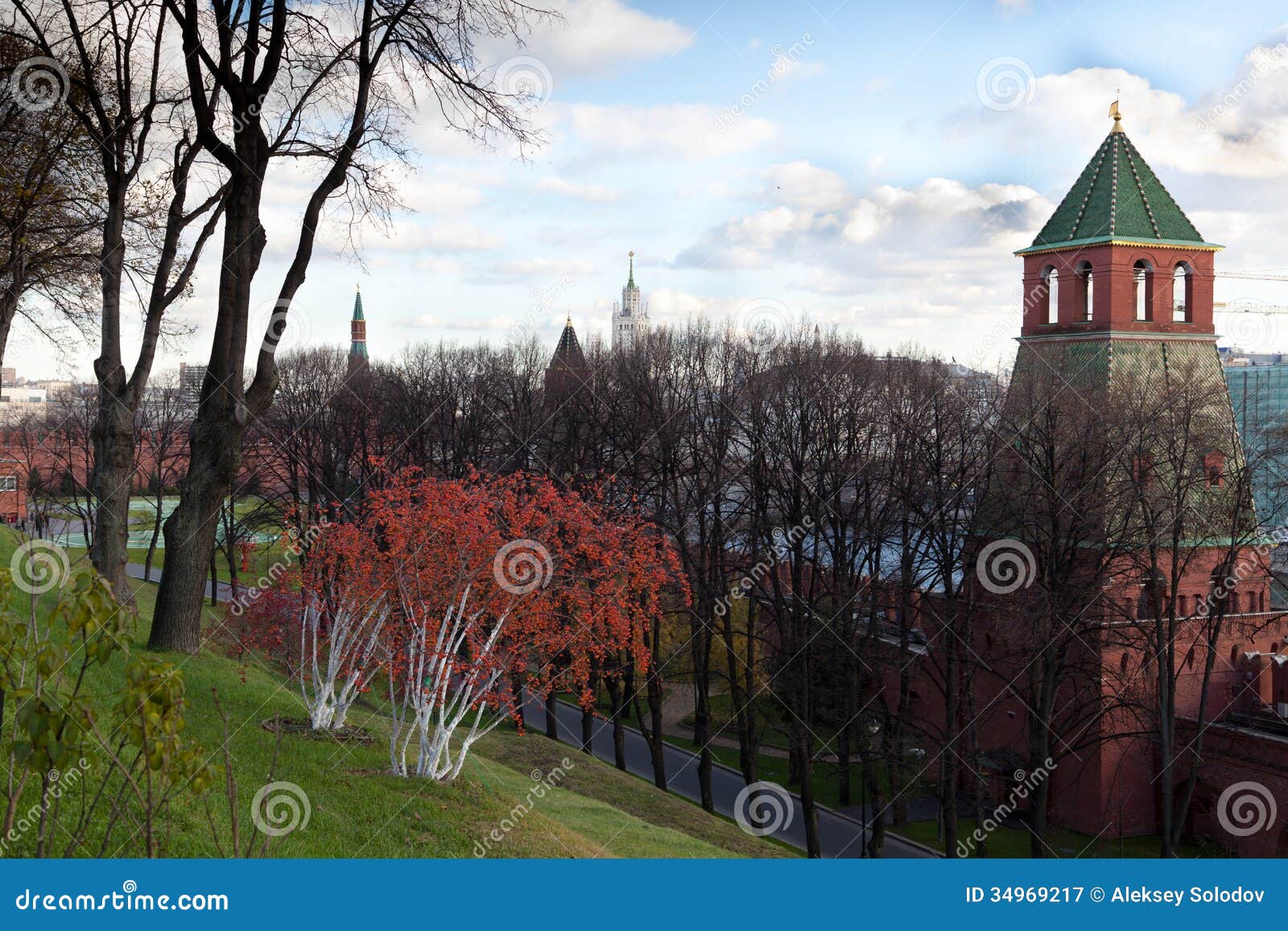 View from the Kremlin hill stock image. Image of symbol - 34969217