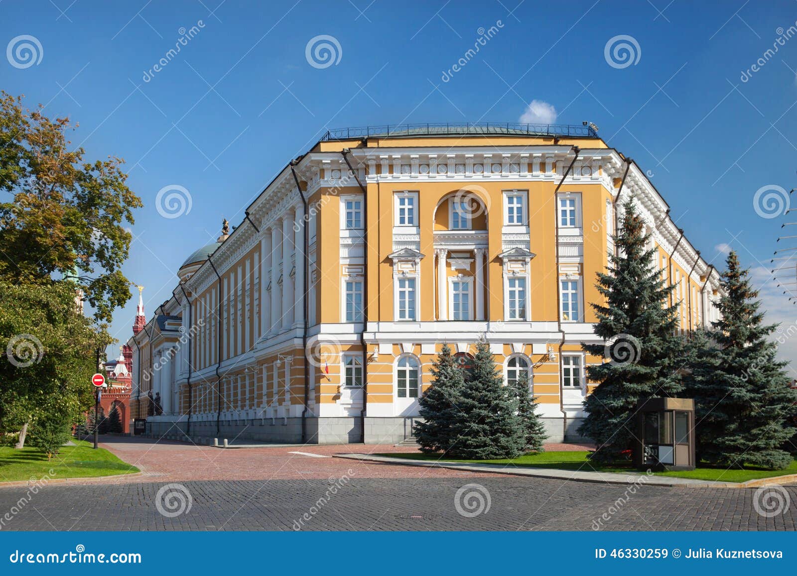 The View of Kremlin Senate from Senate Square Stock Image - Image of ...