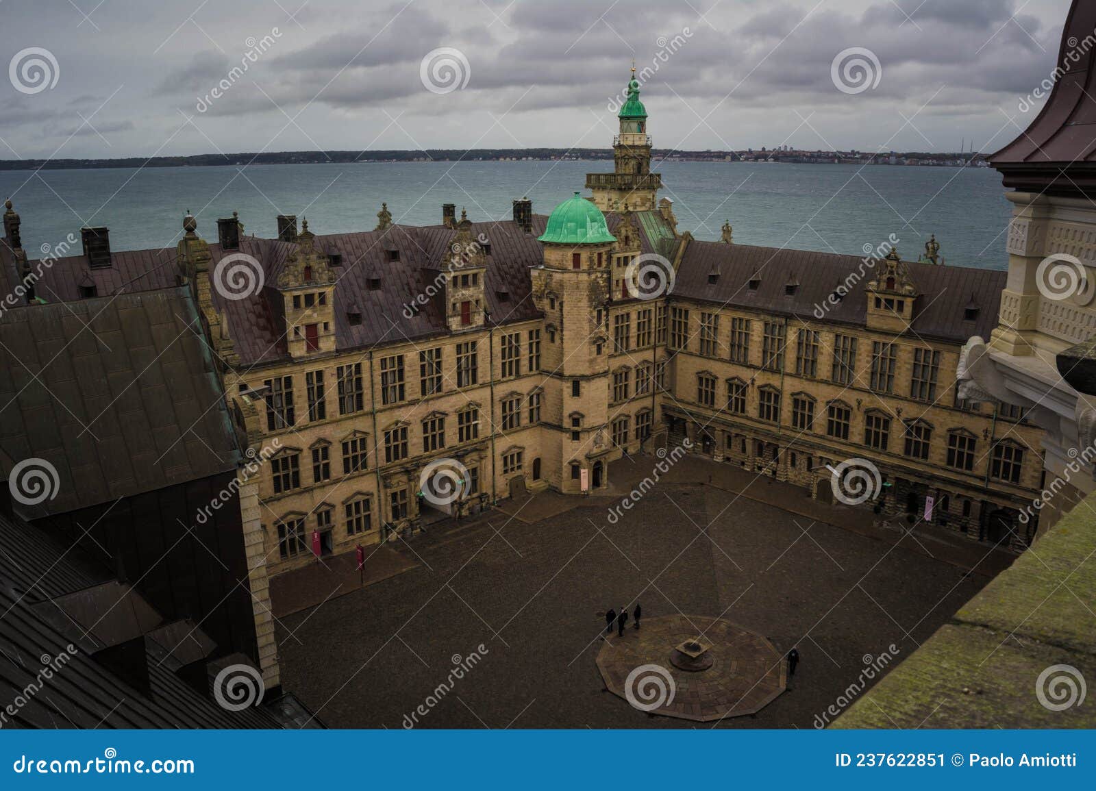 View of the Kronborg Castle in Helsingor Stock Image - Image of ...