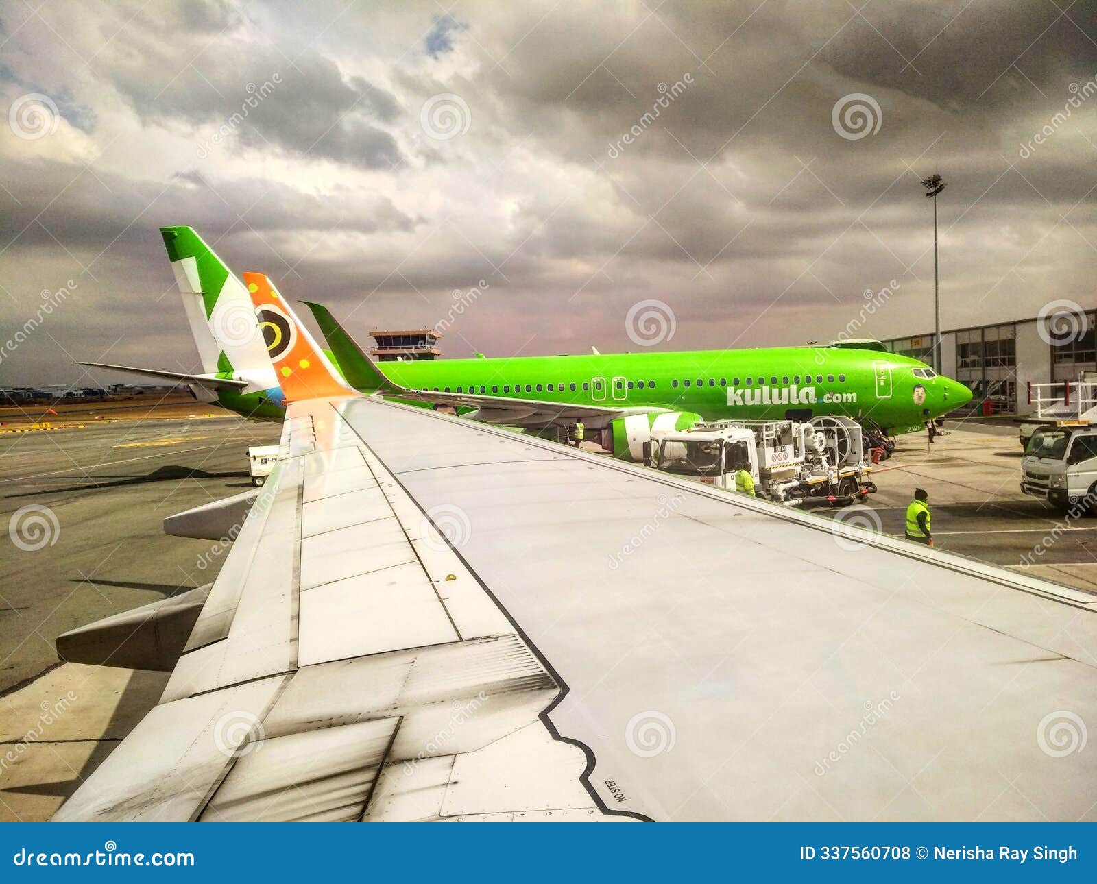 View of Kulula Airplane on Tarmac Editorial Stock Photo - Image of ...