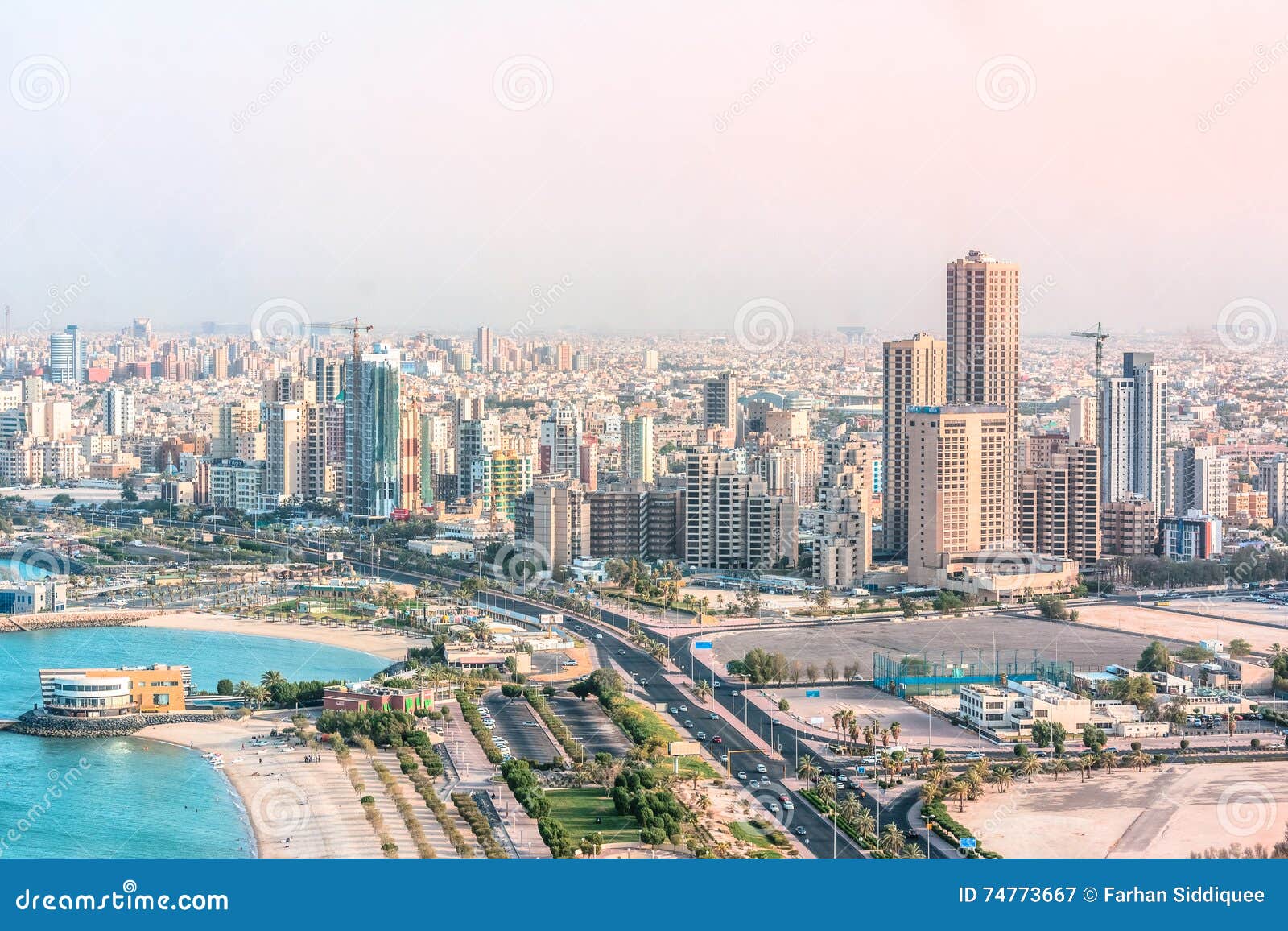 VIEW of KUWAIT CITY stock image. Image of kuwait, estate - 74773667