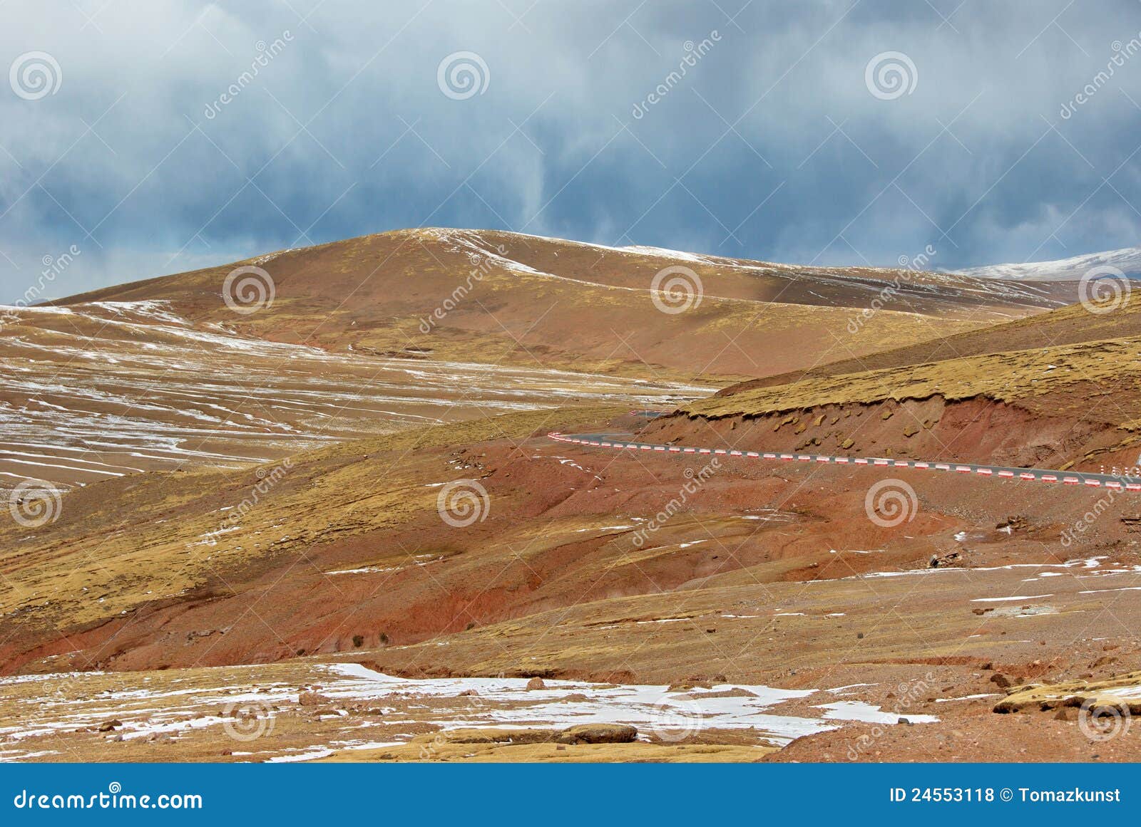 View from Kyang La stock photo. Image of tibet, desolate - 24553118