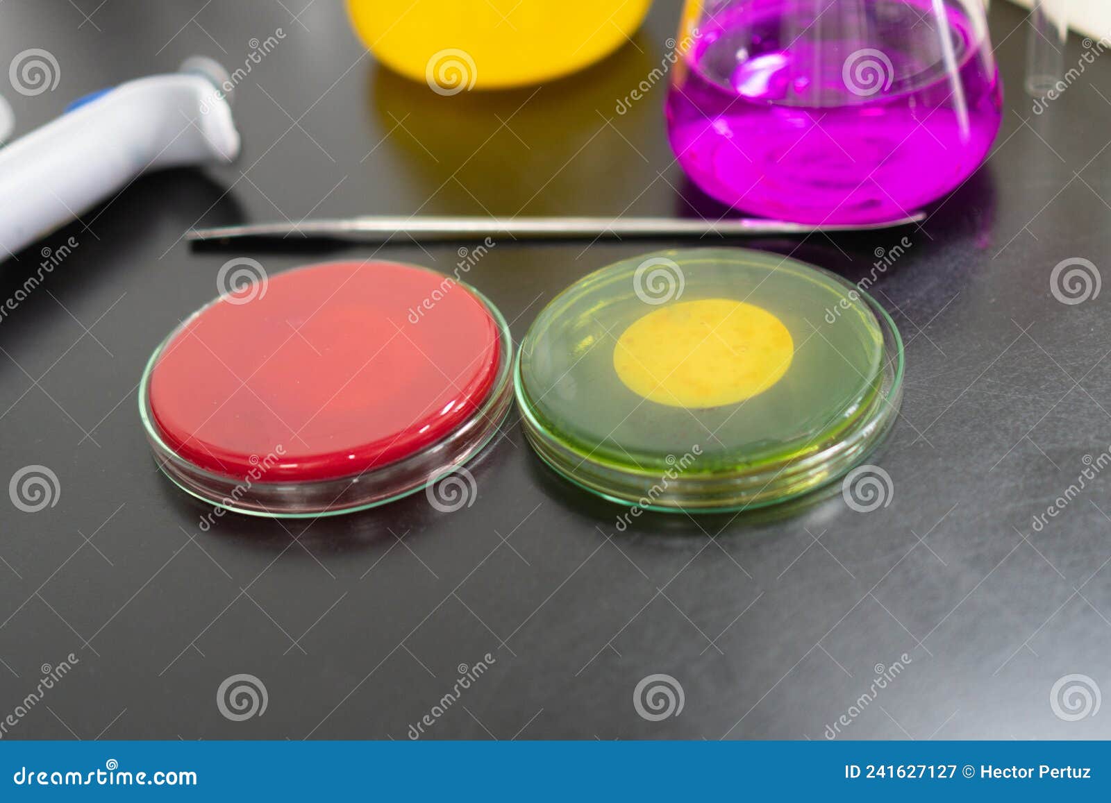 View of Laboratory Materials for Chemical Testing Stock Image - Image ...