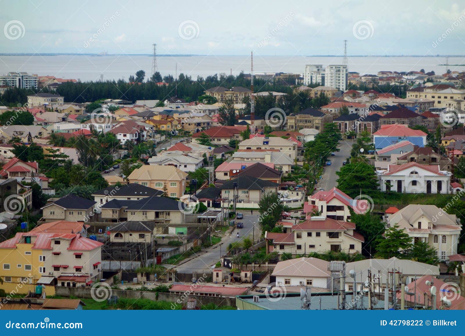 View on Lagos editorial photography. Image of neighbourhood - 42798222