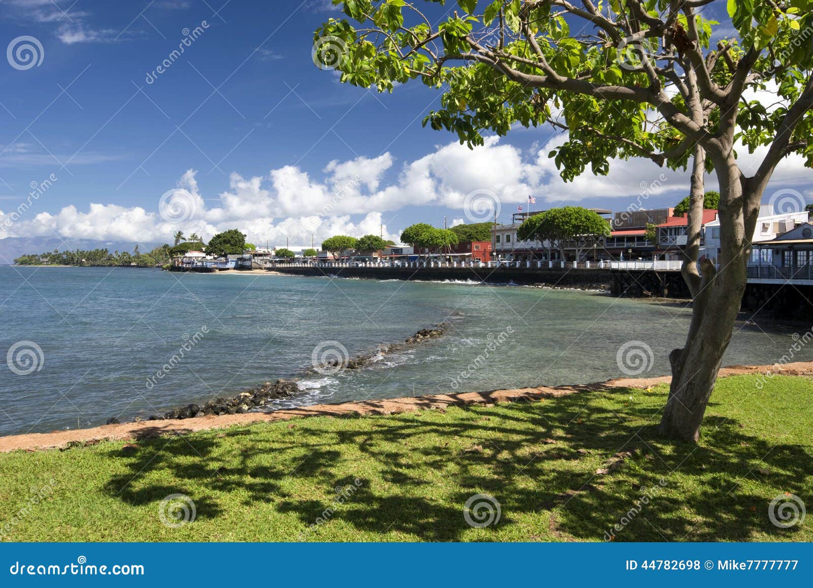View of Lahaina S Front Street, Maui, Hawaii Stock Photo - Image of ...