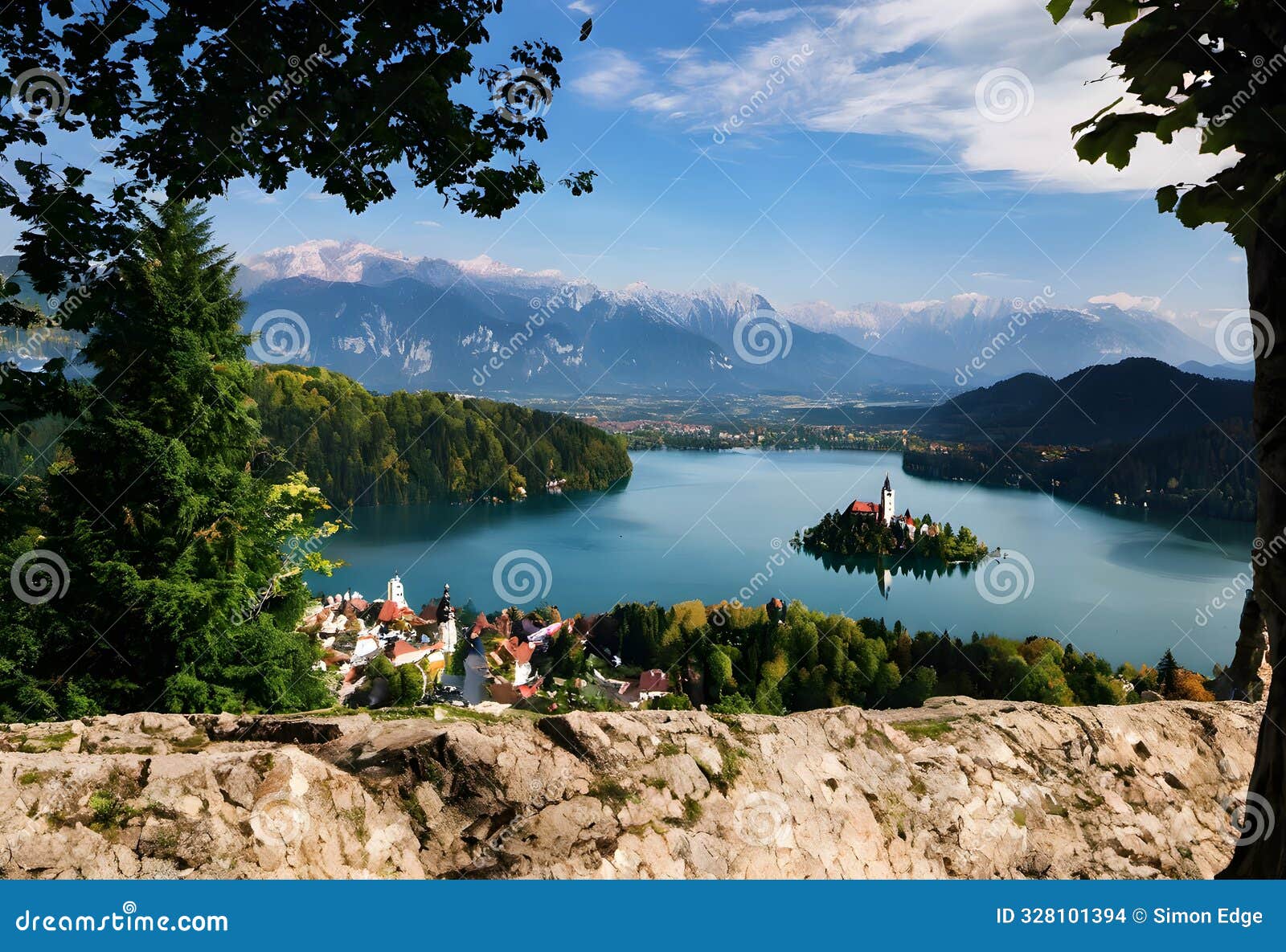 Lake Bled Is A Lake In The Julian Alps Of The Upper Carniolan Region Of ...
